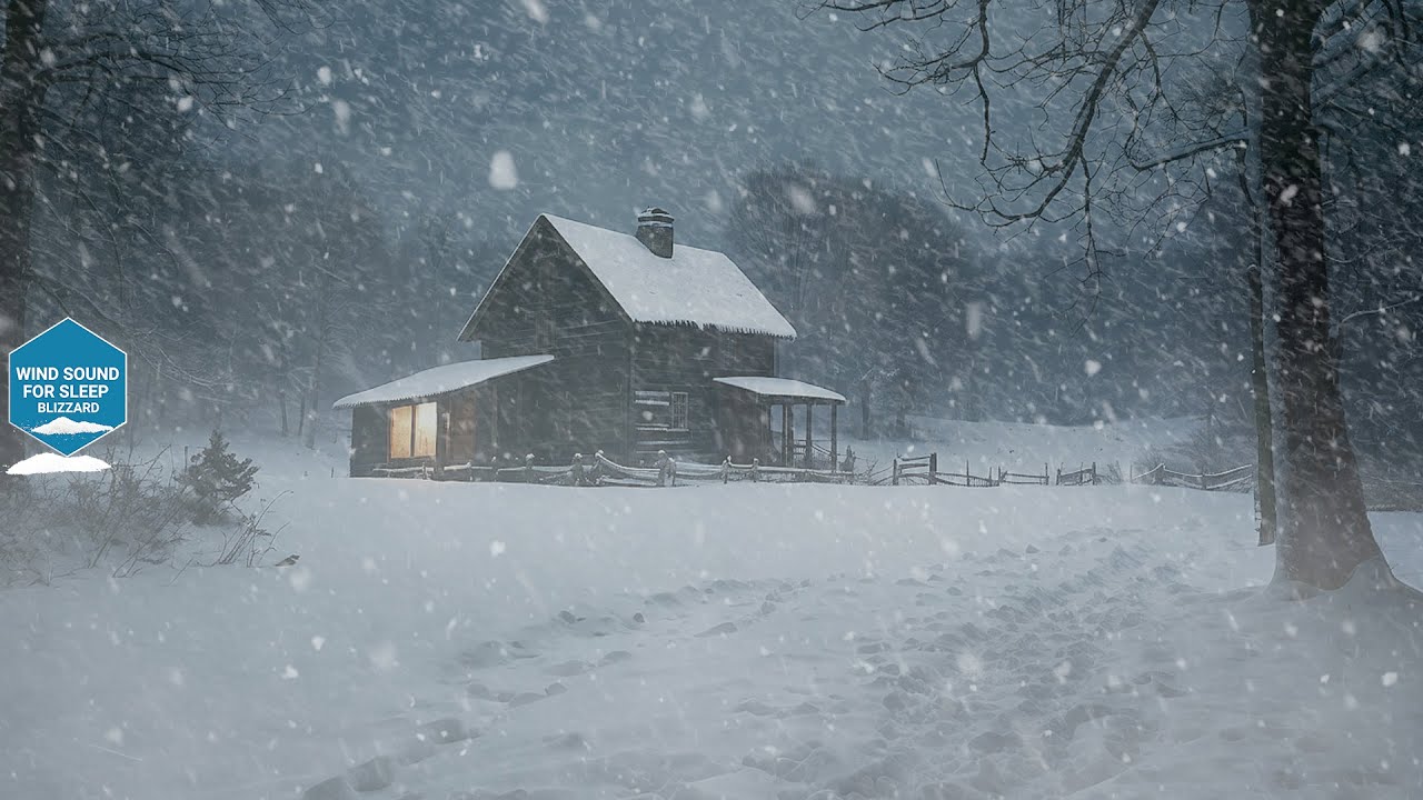 Strong Wind Sounds | Howling Wind & Blowing Snow Strong For Sleeping ...