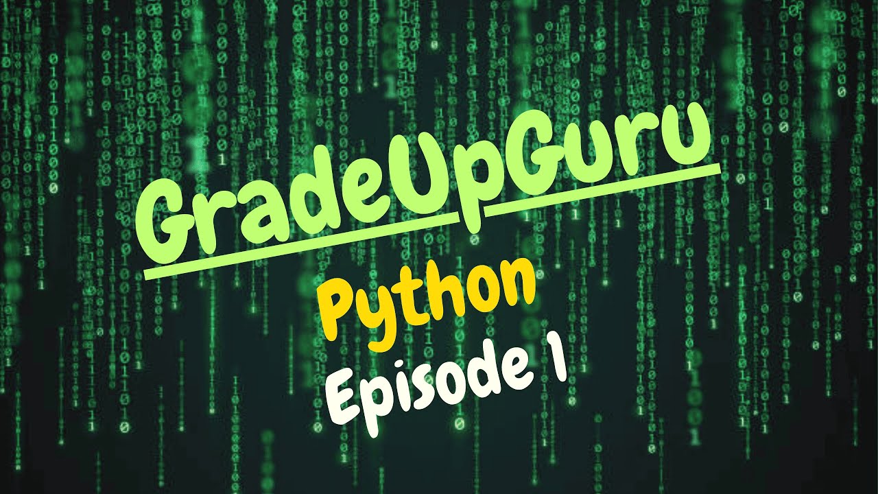 Foundations Of Python: Episode #1 - YouTube