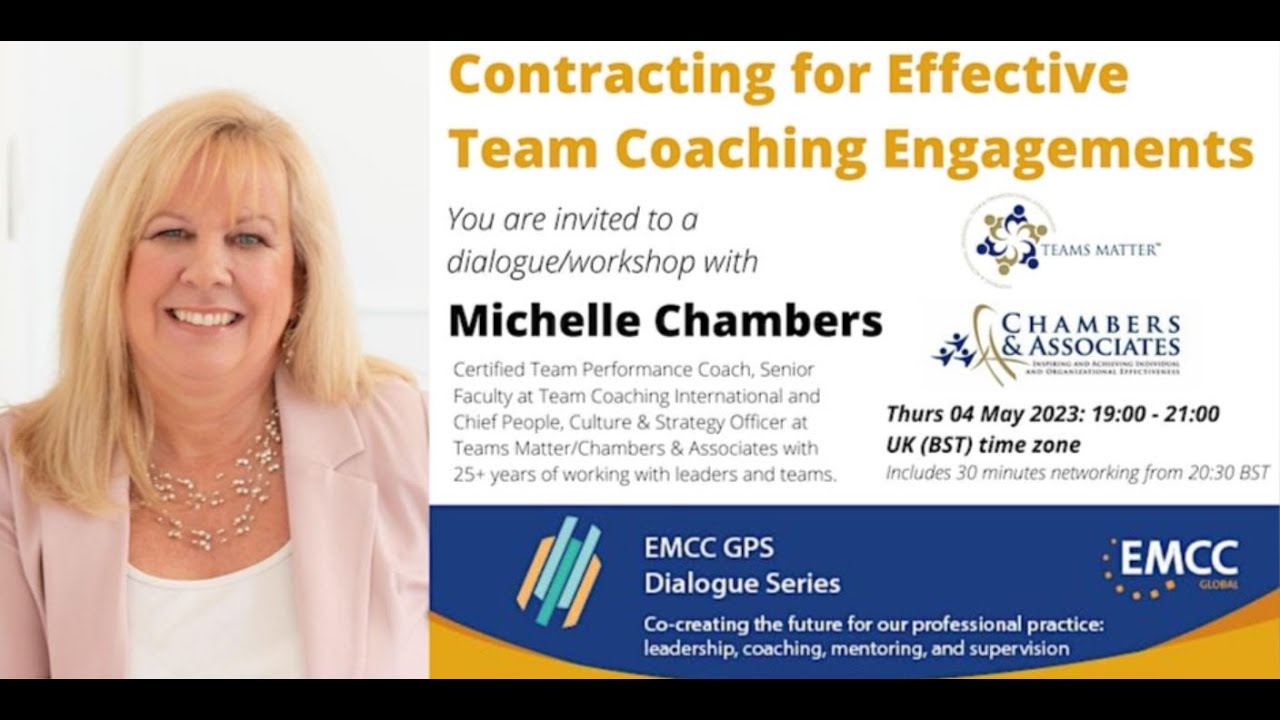 Michelle Chambers Contracting for Effective Team Coaching Engagements ...