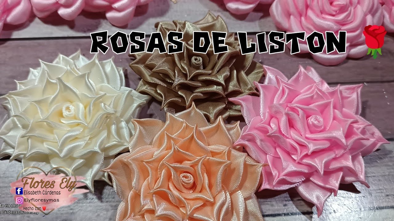 cómo hacer una rosa 🌹 de picos con listón 2.5 //florerely - YouTube