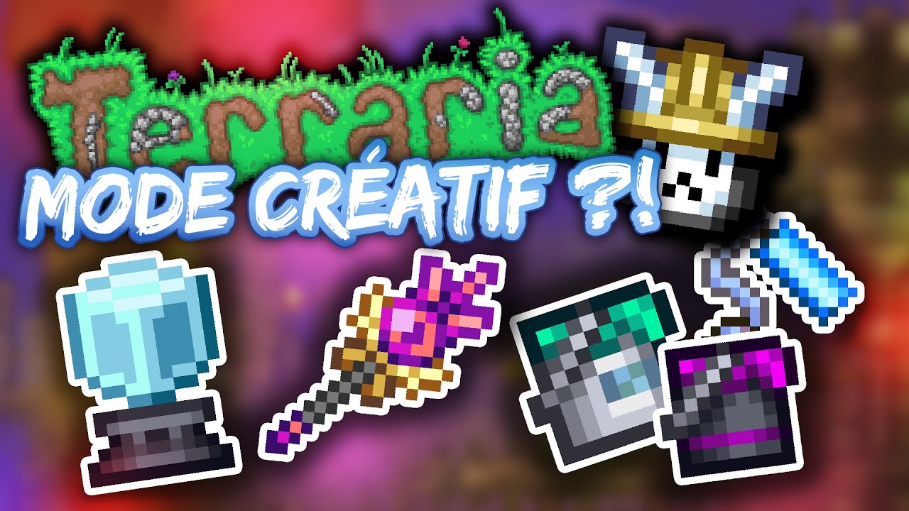 Transformer le Mode Aventure en Mode Créatif sur Terraria ! - YouTube