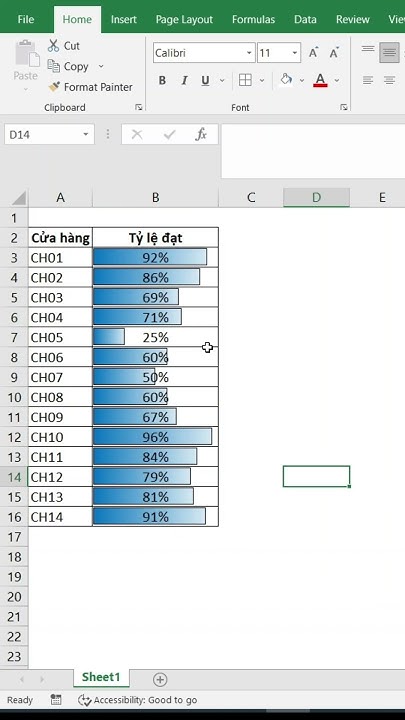 [Tips Excel - 14] - Conditional Formatting - Data bars #Shorts #excel - YouTube