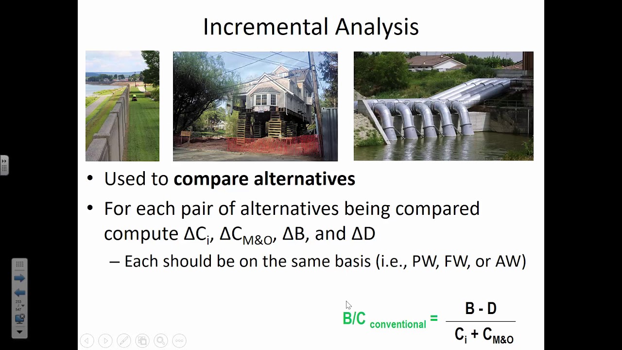 Incremental Benefit-Cost Analysis - ENGR 222 - Class 25 (11 Mar 2020 ...
