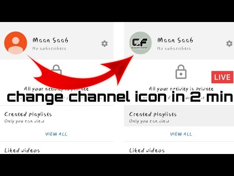 How to change channel icon - YouTube