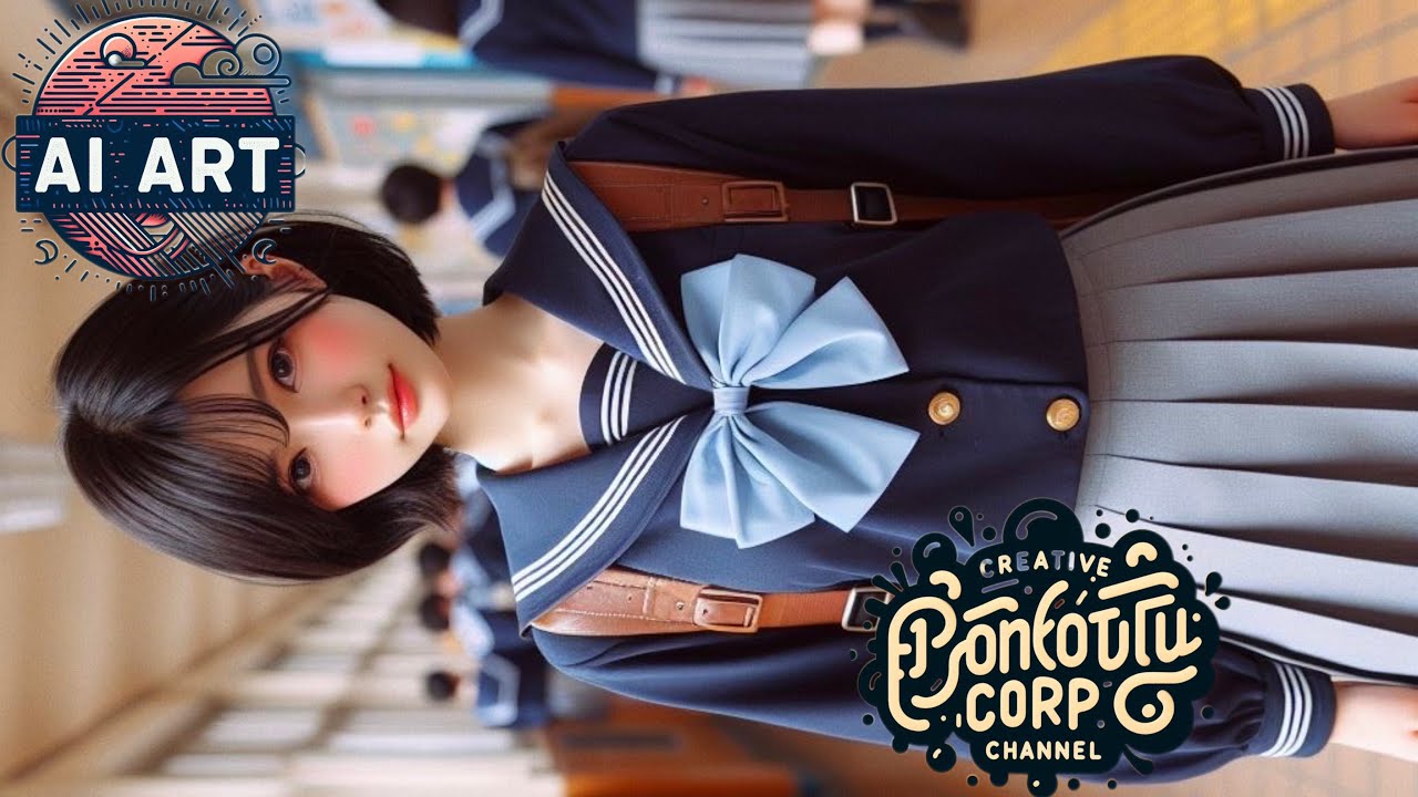 AI ART LOOKBOOK cute girl Look at me #10 Get power from cute beauties ...