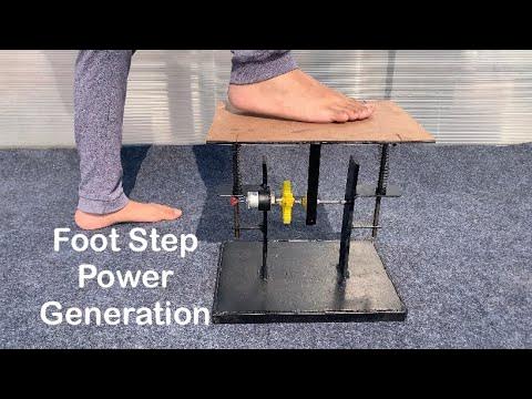 Foot step power generation mechanical engineering final year project ...