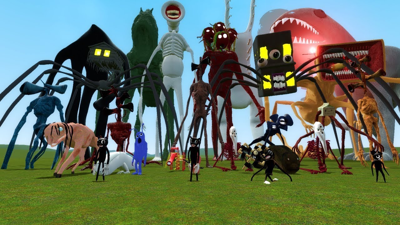 Testing 100 GARRYS MOD MONSTERS!! (trevor henderson) - YouTube