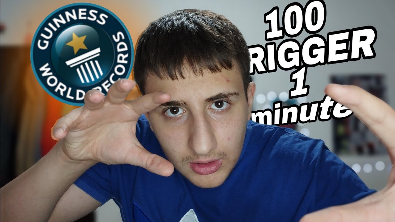 [ASMR] 100 ASMR TRIGGER'S IN 2 MINUTE - YouTube