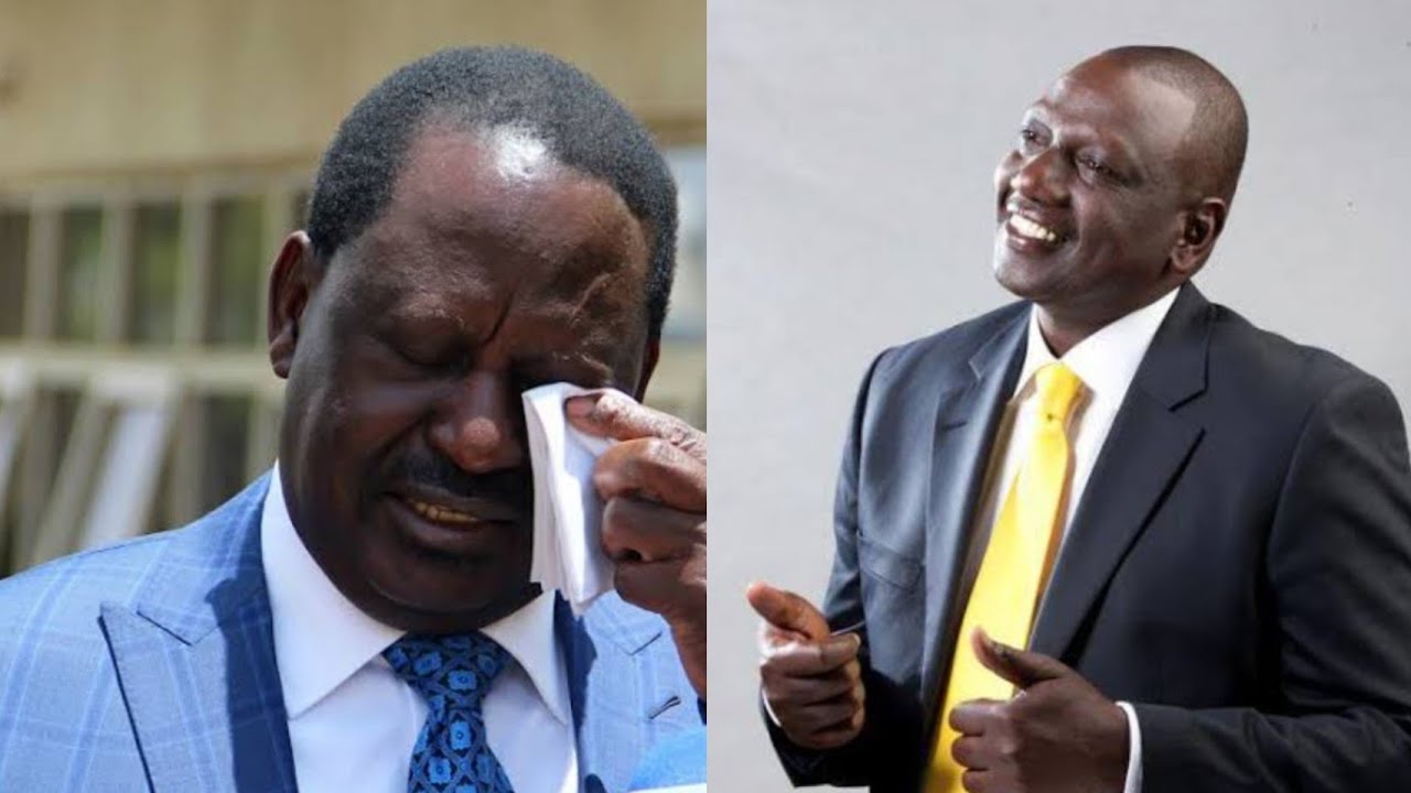 RAILA IN TEARS AS WILLIAM RUTO'S WIINNING IS UPHELD BY THE JUDICIARY ...