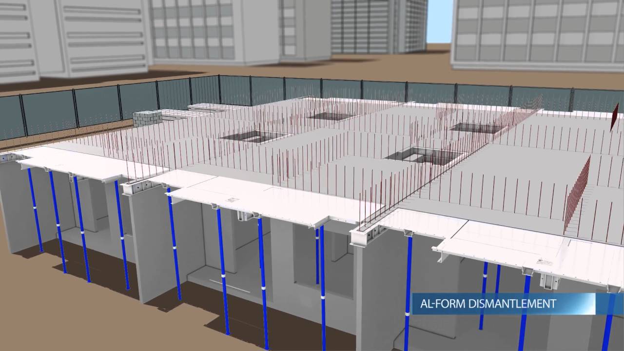 Aluforms Aluminium formwork - YouTube