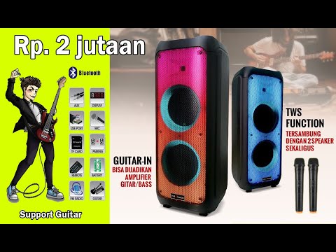 Speaker ADVANCE KK1000 super Bass dengan 2 Subwofer 10 inch Test suara ...