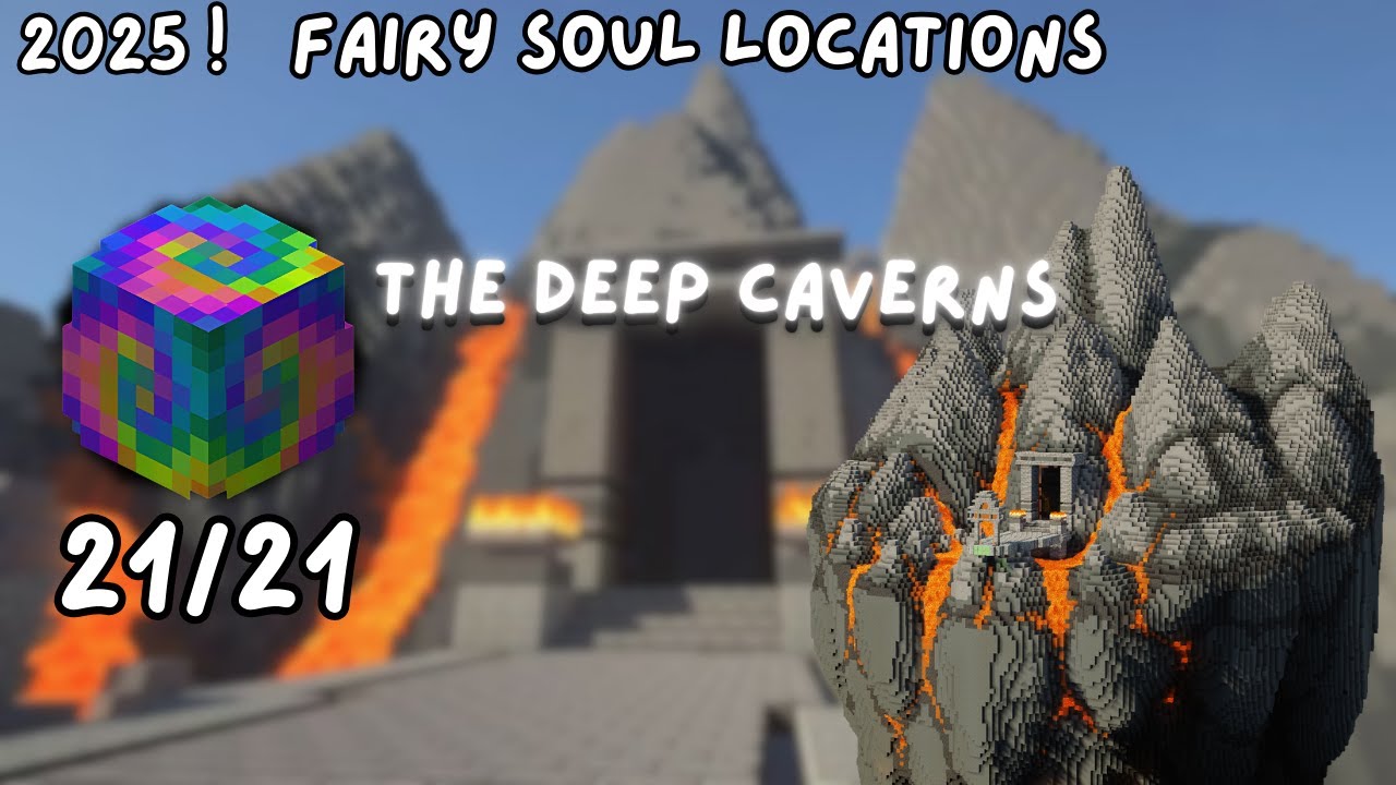 Fairy Soul locations "The Deep Caverns" Hypixel skyblock 2025 - YouTube