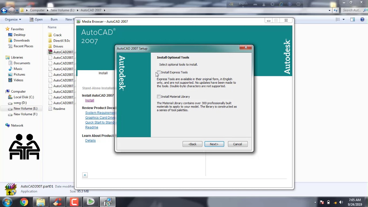 How to install AutoCAD 2007 on windows 7,8,10 (32/64-bit) AID TV - YouTube