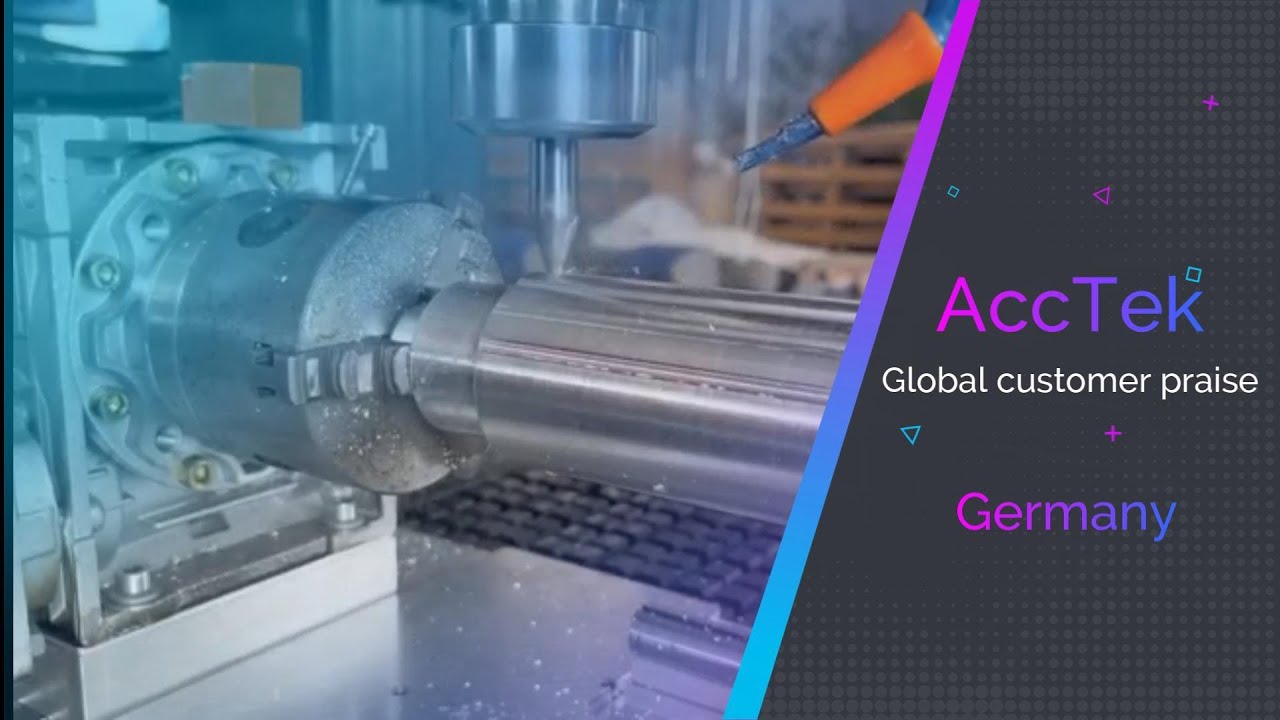 AccTek Rotary Axis CNC Router Received Praise from Germany - YouTube