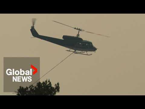 BC wildfire that’s been deemed out-of-control forces multiple evacuations