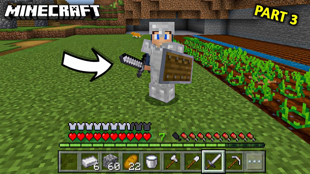 FINALLY I MAKE IRON ARMOUR|| MINECRAFT !" PART 3 - YouTube