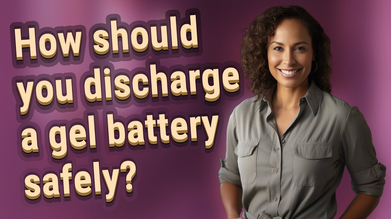 How should you discharge a gel battery safely? - YouTube