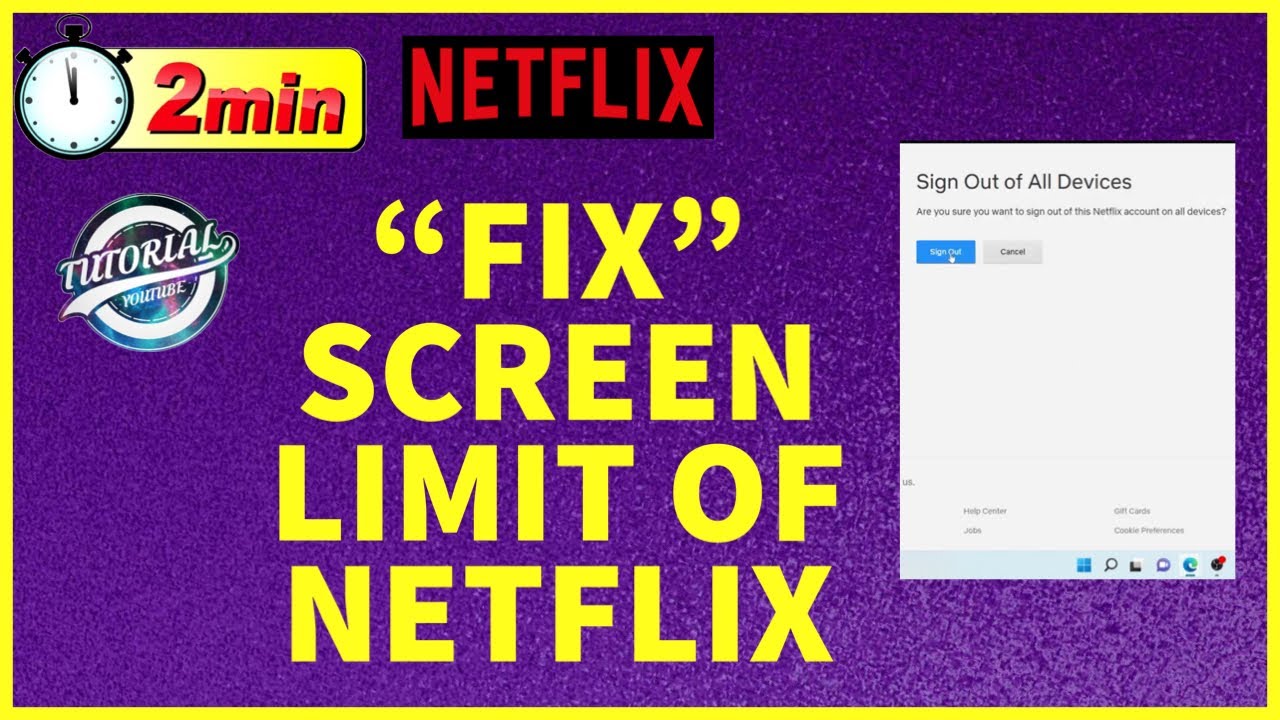 How to Fix Screen Limit of Netflix | Netflix Account Screen Issue ...