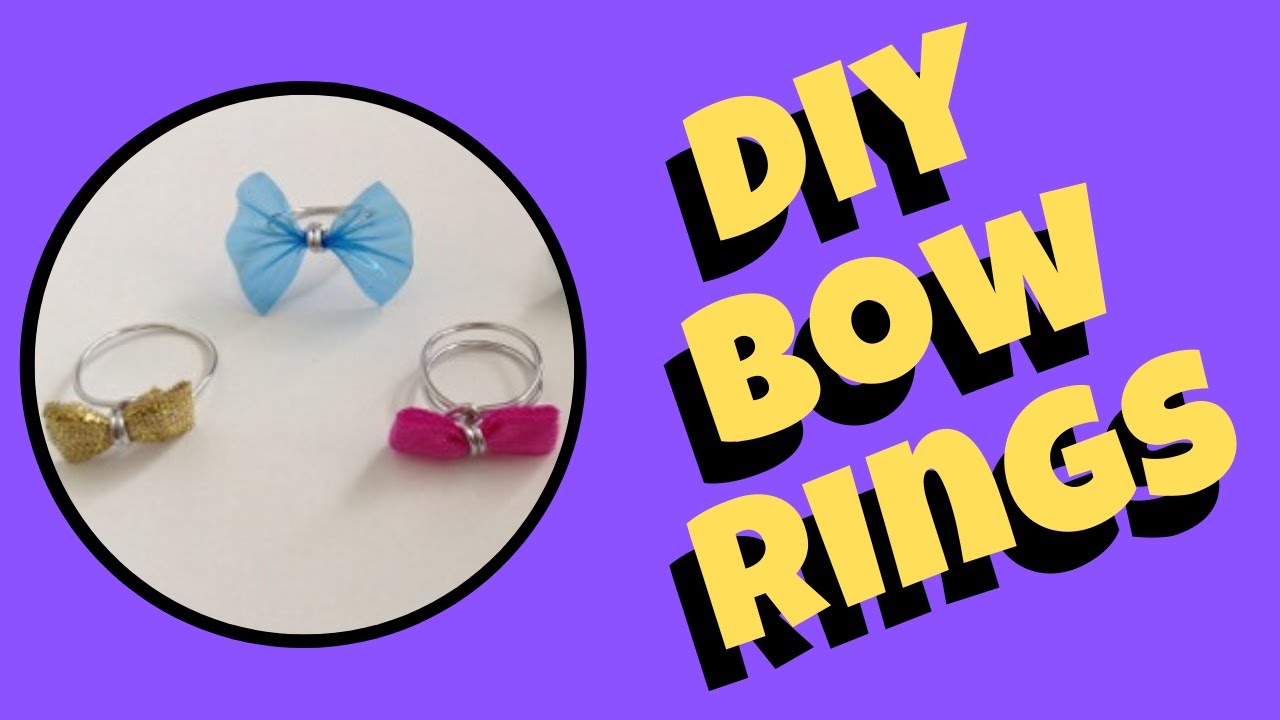 DIY Bow Ring Tutorial - YouTube