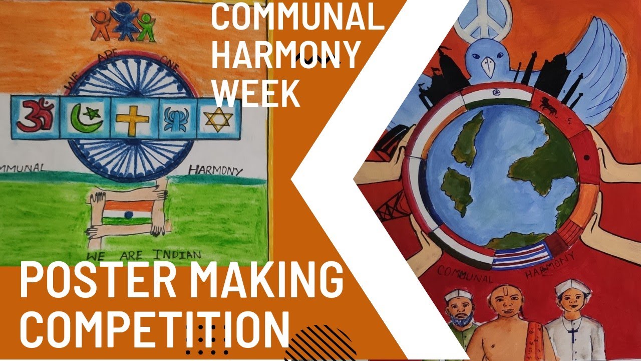 Poster Making competition on the eve of Communal Harmony Week. - YouTube