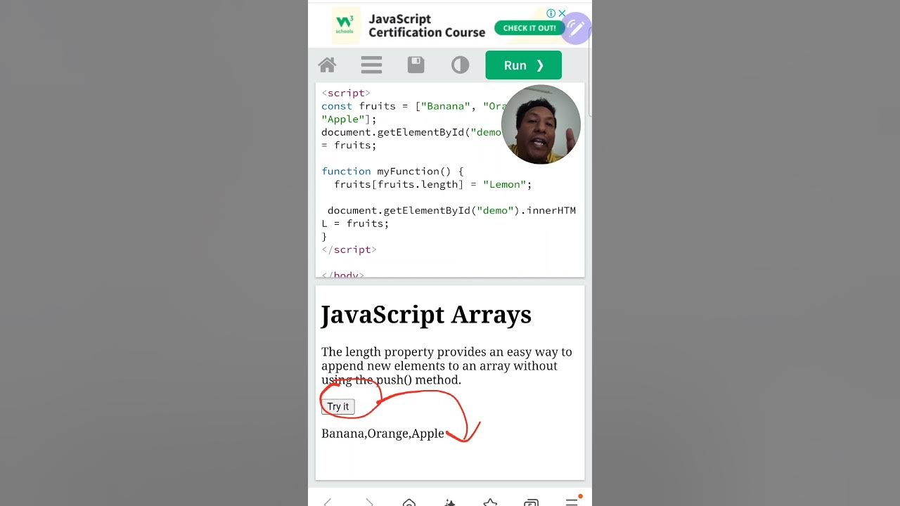 How to Append Array Element without Push in JavaScript #programmingwithrakesh - YouTube