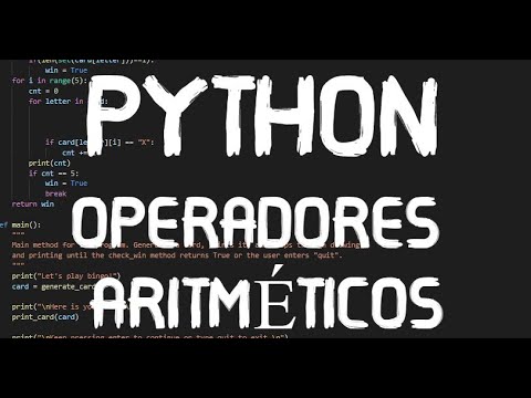 3. OPERADORES ARITMÉTICOS en PYTHON - ProgramacionOnline - YouTube