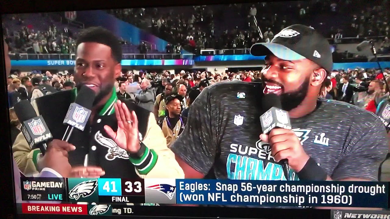 Kevin Hart making everyone cry laughing cursing on live tv! SUPERBOWL ...