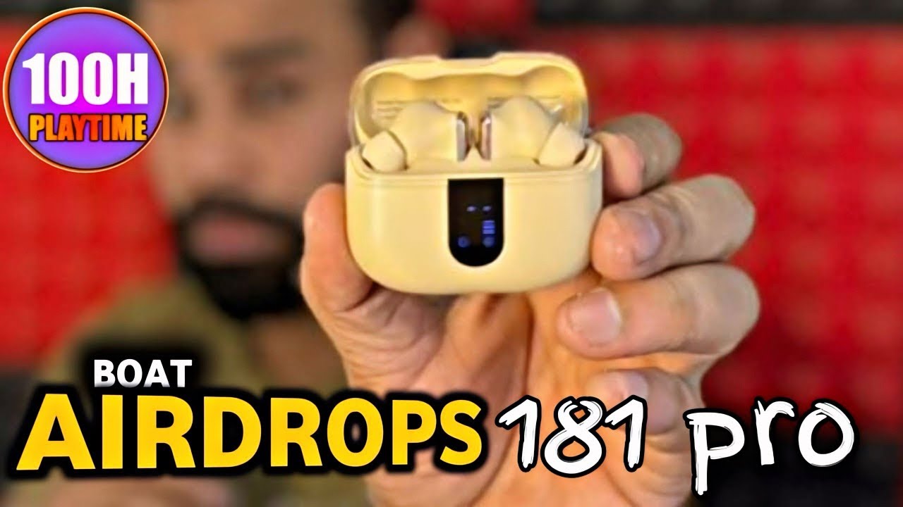 Boat Airdopes 181 pro Review⚡️100 hours playtime | 50MS low latency ...