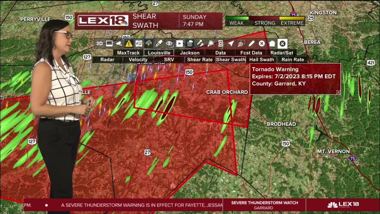 LEX 18 Severe Weather Coverage July 2, 2023 - YouTube
