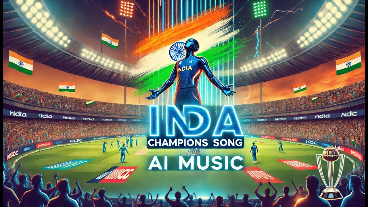 ICC Champions Trophy 2025 🏏 | INDIA Team Song 🇮🇳 | AI Music Anthem 🎶🔥 ...