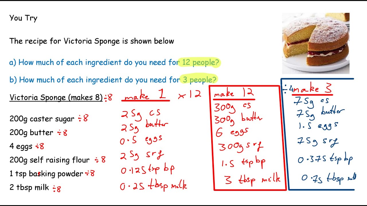 43) Proportion and Recipes - YouTube