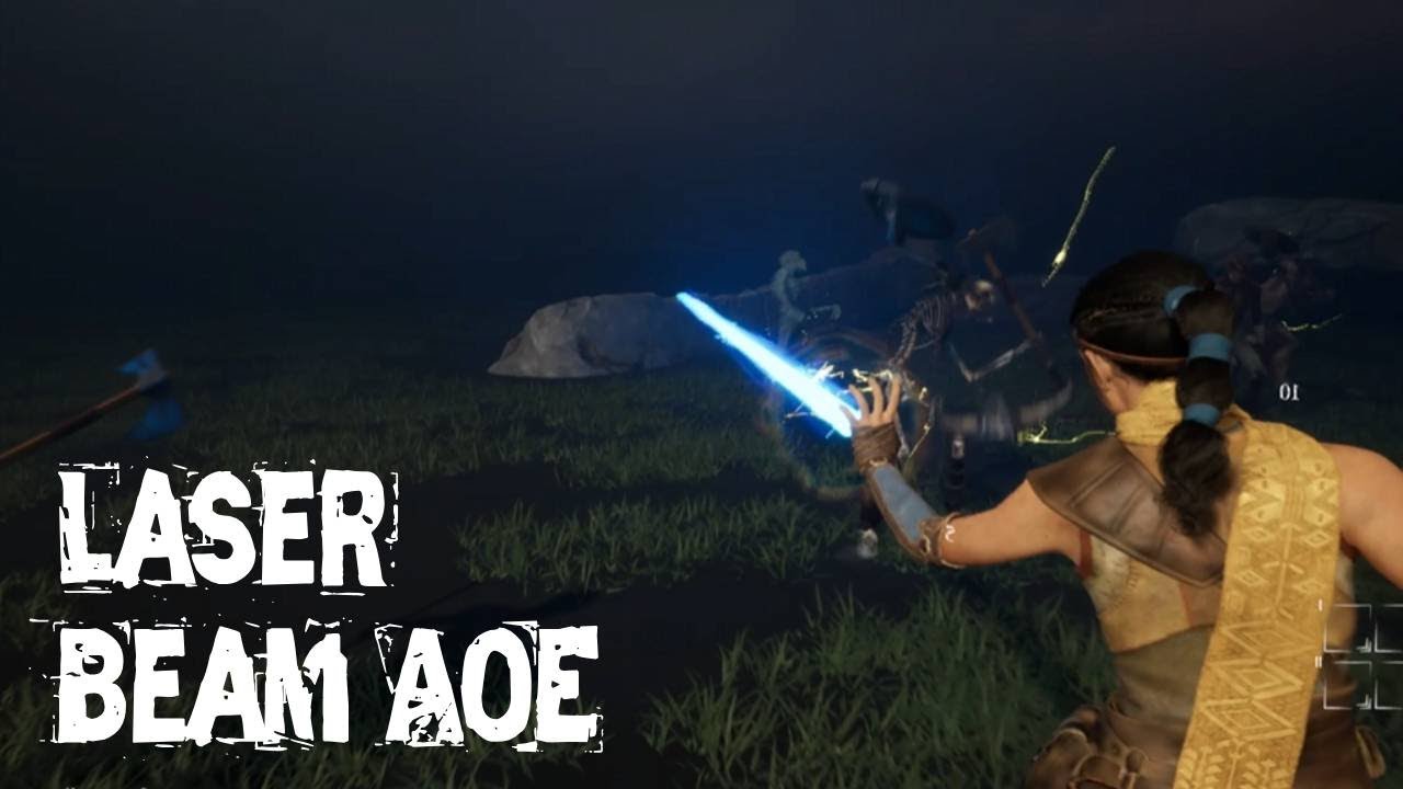 Action Spell Combat with Laser Beam AOE - UE5 - YouTube