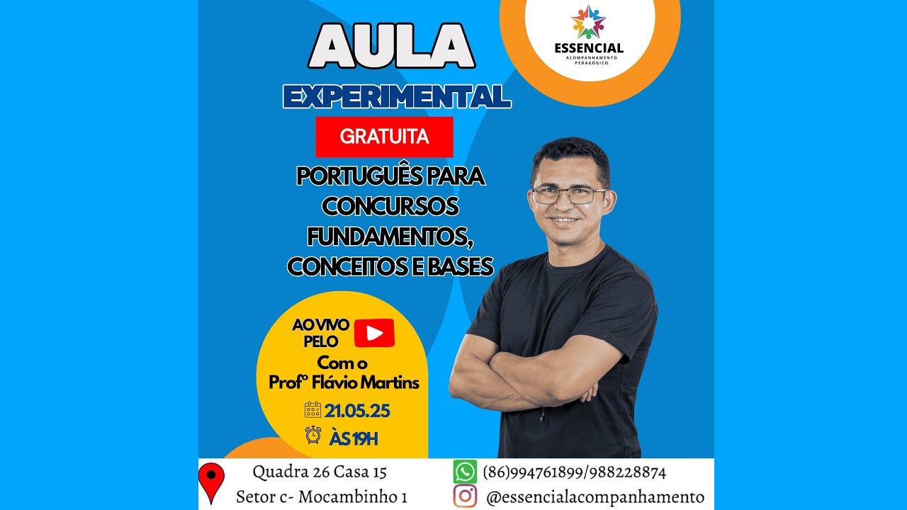 AULA EXPERIMENTAL- PORTUGUES PARA CONCURSOS- FUNDAMENTOS, CONCEITOS E ...