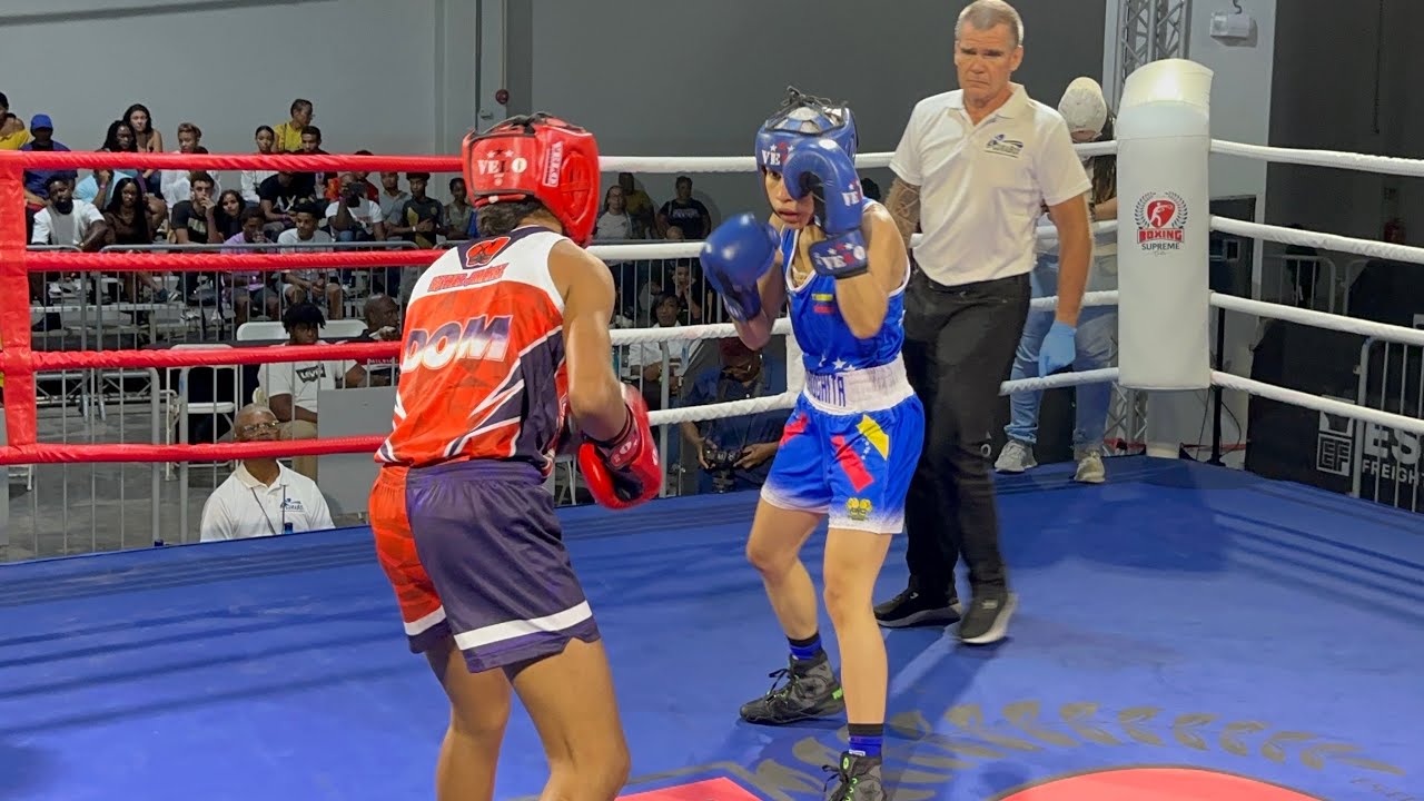 Fight Alondra Brito 🇻🇪 vs Esther Jimenez 🇩🇴 // 3er Internacional Boxing ...
