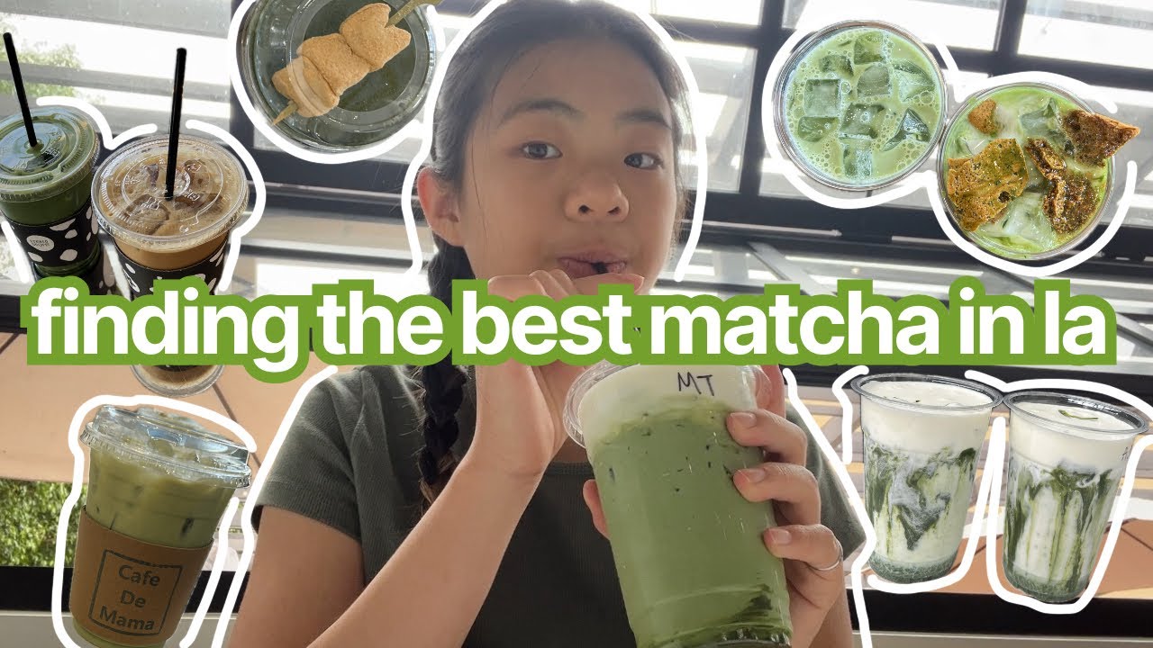 TRYING THE BEST MATCHA PLACES IN LA 🍵 - YouTube