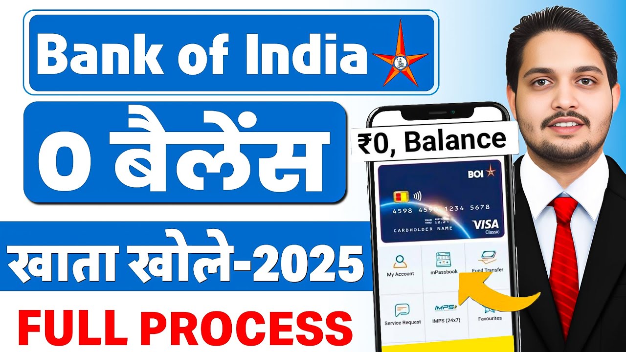 Bank of India Online Account Opening | Bank of India Zero Balance ...