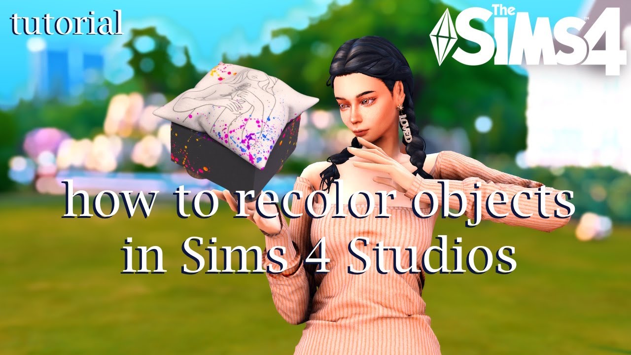 How to Recolor Sims 4 EA Objects in Sims 4 Studio - YouTube