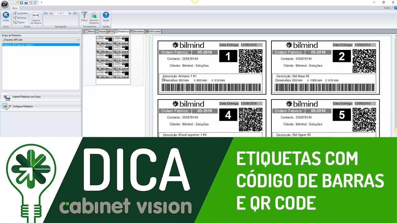 Dica 03 CV | Etiquetas com Código de Barras e QR Code - YouTube