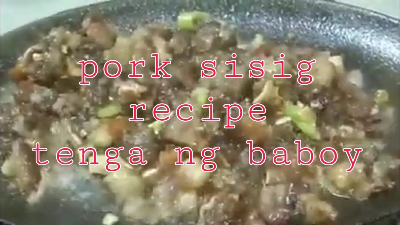 Pork sisig RecipE.. Tenga ng baboy..# sisig recipe# sisig# - YouTube