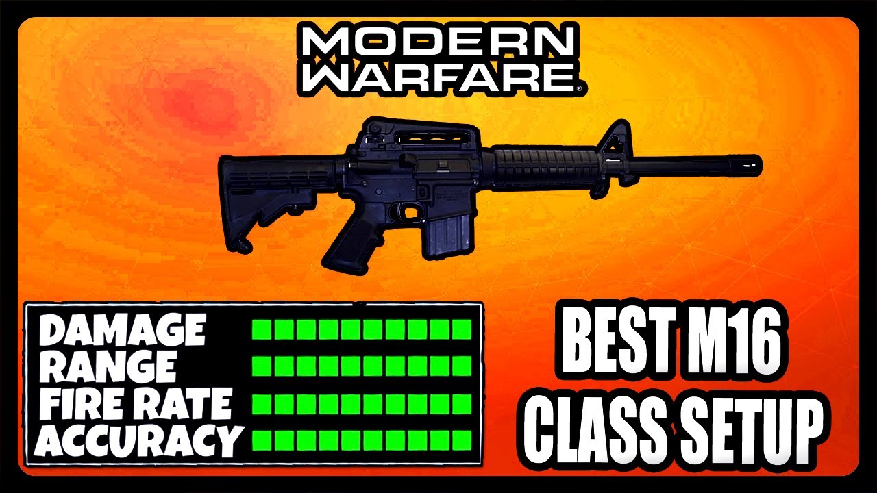 HOW TO MAKE THE M16 IN MODERN WARFARE! MOST OVERPOWERED M16 CLASS SETUP ...