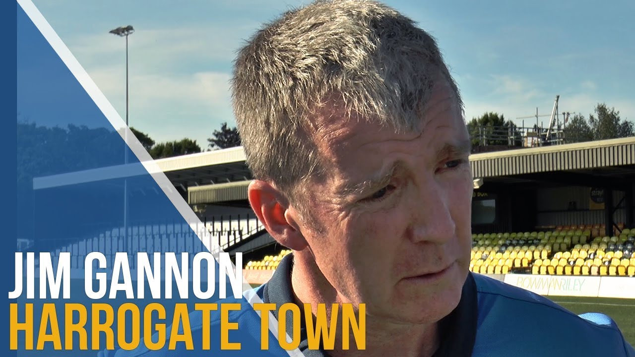 Jim Gannon Post-Match Interview - Harrogate Town - YouTube