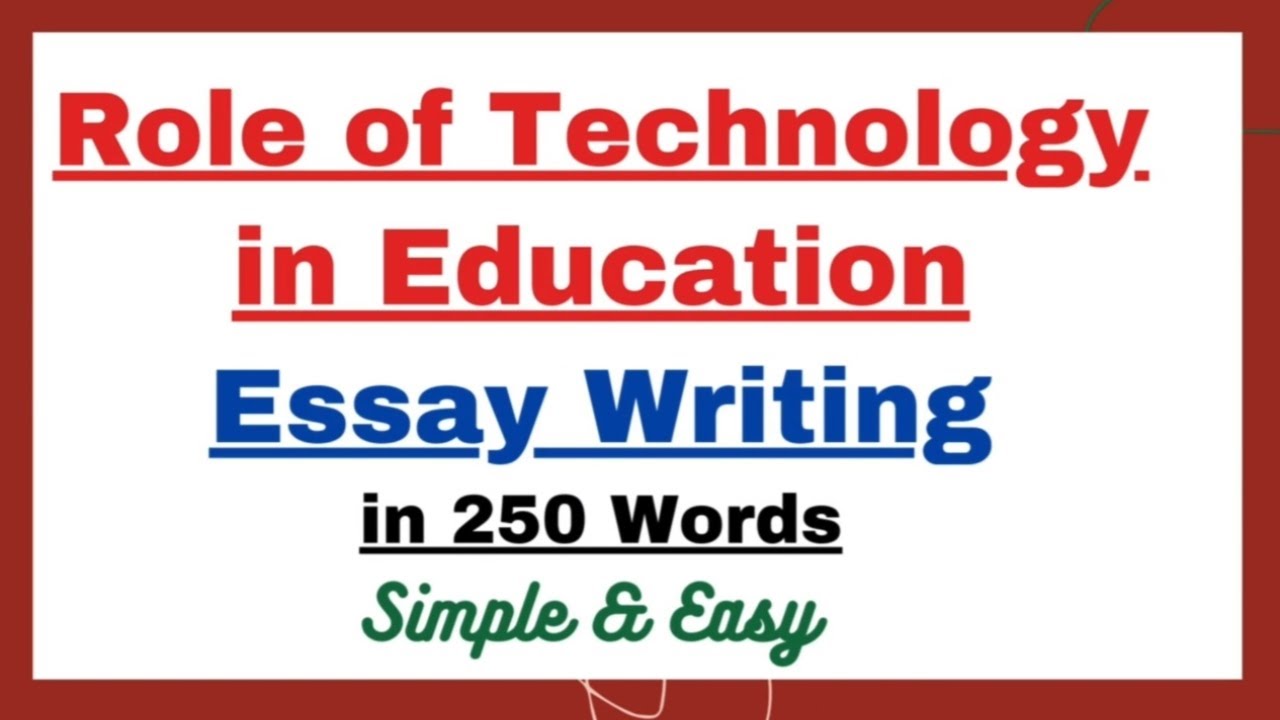 Essay on Role of Technology in Education | Contribution of Technology ...