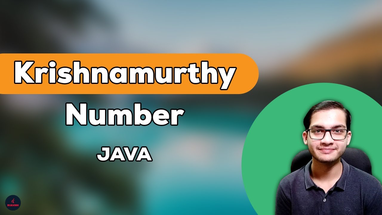 Krishnamurthy Number In Java