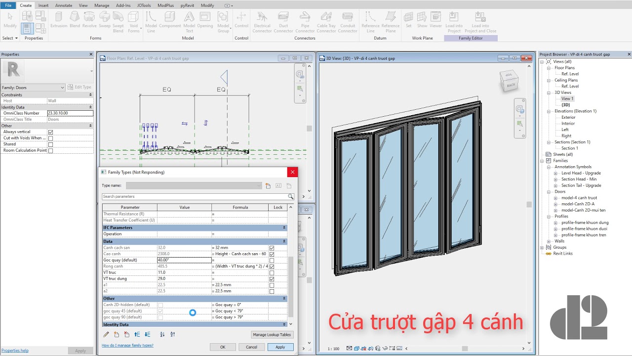 VP Door 4 open sliding - YouTube