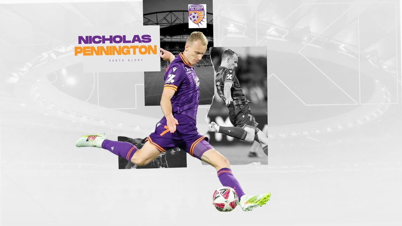 Nicholas Pennington Central Midfield Perth Glory Highlights - YouTube