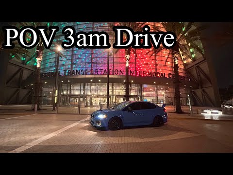 POV 3am Drive in my WRX STI | No commentary or music - YouTube