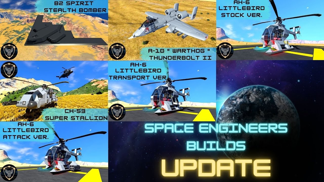 Space engineers builds Update - YouTube