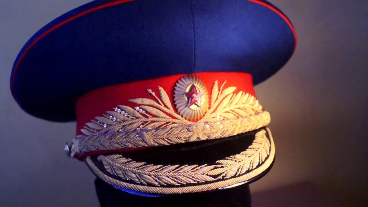 Soviet General Visor Hat [Parade Version] original Cap - YouTube