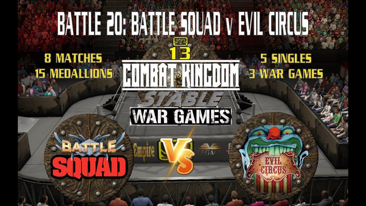 9.19 WWE2K23 LTD954 CK13 Stable War Games Battle 20 BATTLE SQUAD v EVIL ...