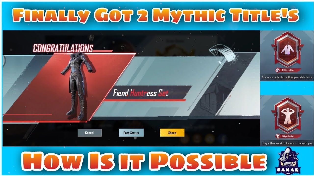 How Is It Possible | Finally Got 2 Mythic Title's in BGMI | #trending # ...